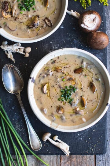 Creamy Mushroom Soup - superman cooks
