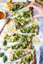 Brussels Sprouts Flatbread Pizza - superman cooks