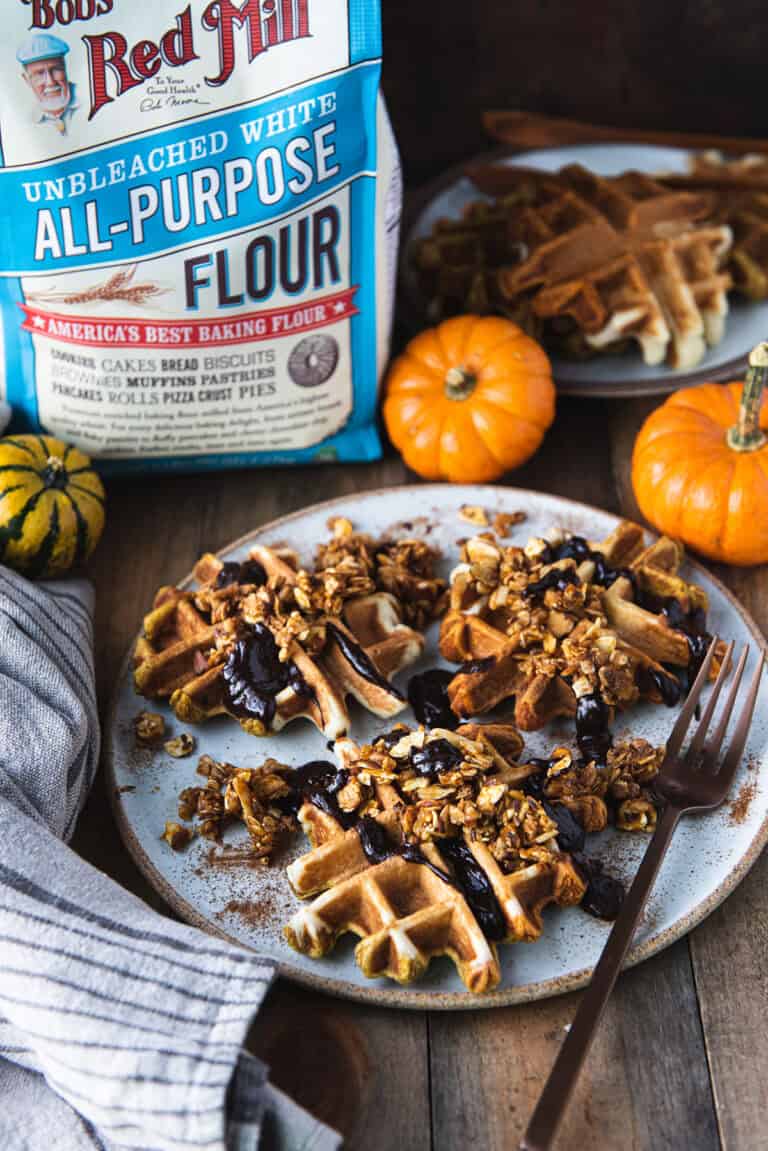 Pumpkin Waffles - superman cooks
