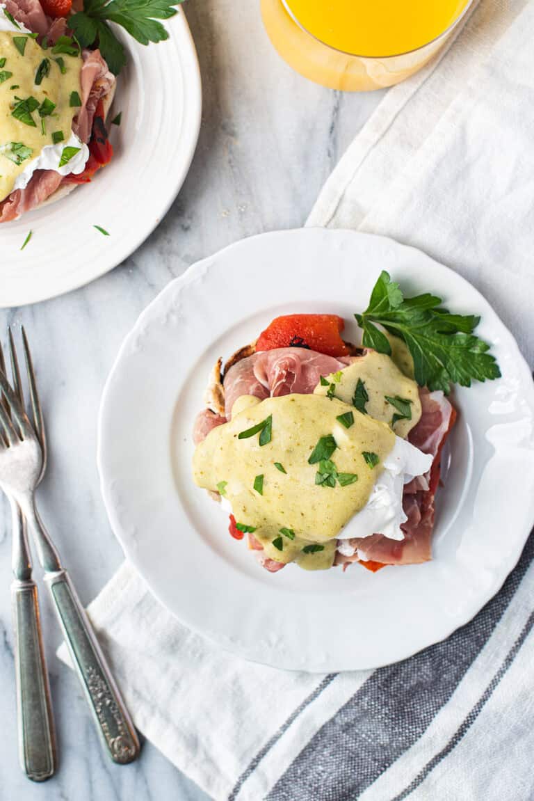 Italian Eggs Benedict - superman cooks