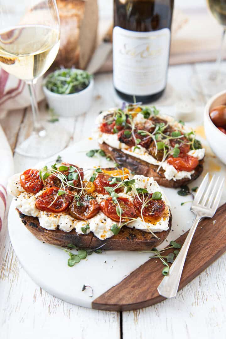 Burrata Toast - superman cooks