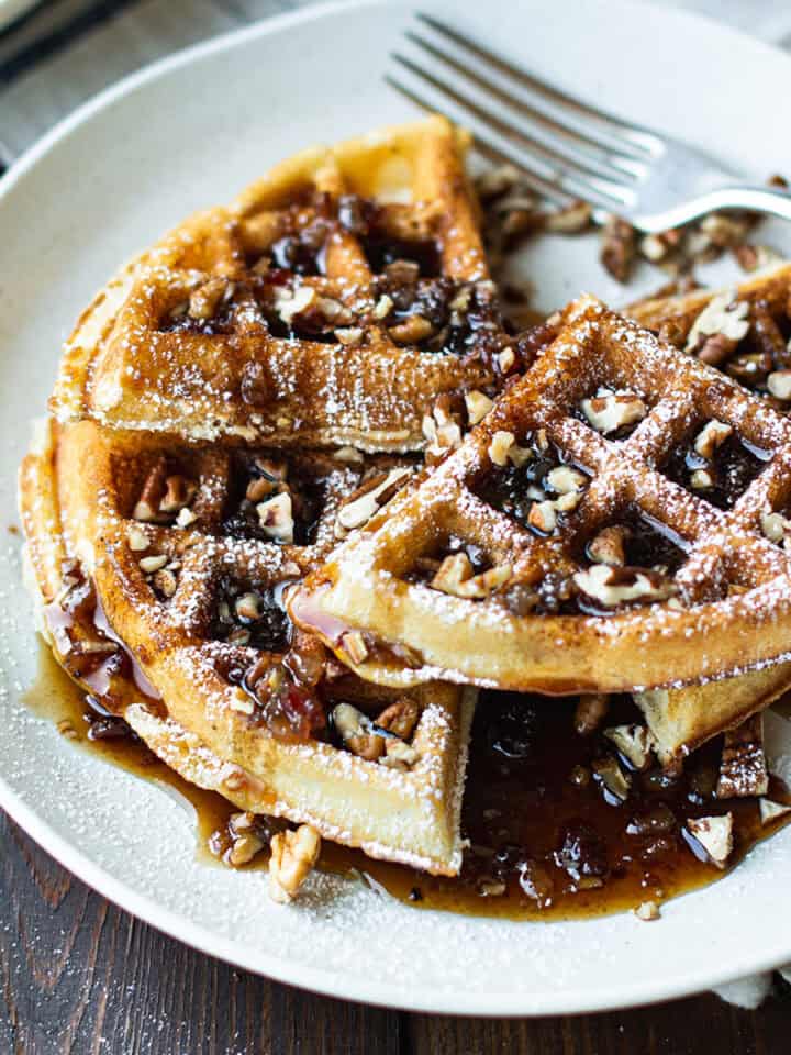Pumpkin Waffles - superman cooks
