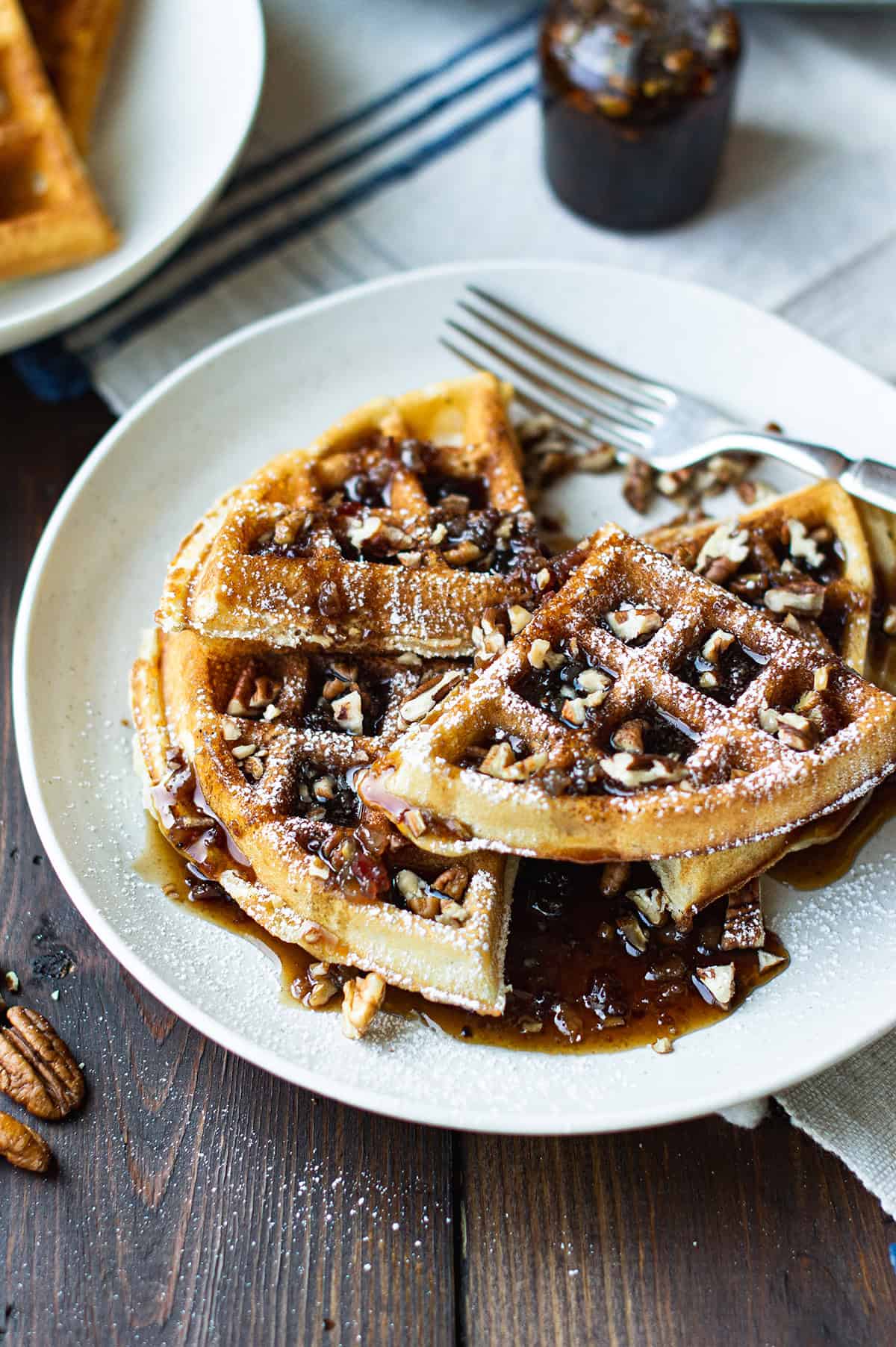 Pecan Waffles - superman cooks
