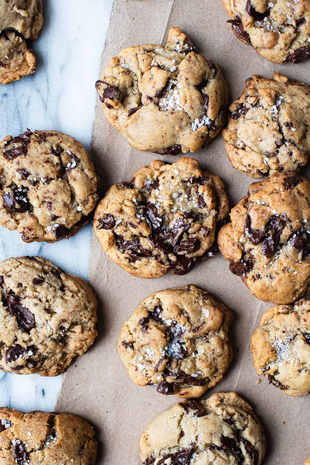 Salted Chocolate Chunk Cookies - superman cooks
